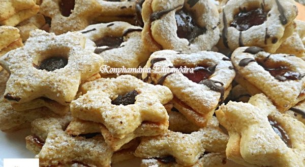 Diós linzer csillag és társai | Receptkirály.hu